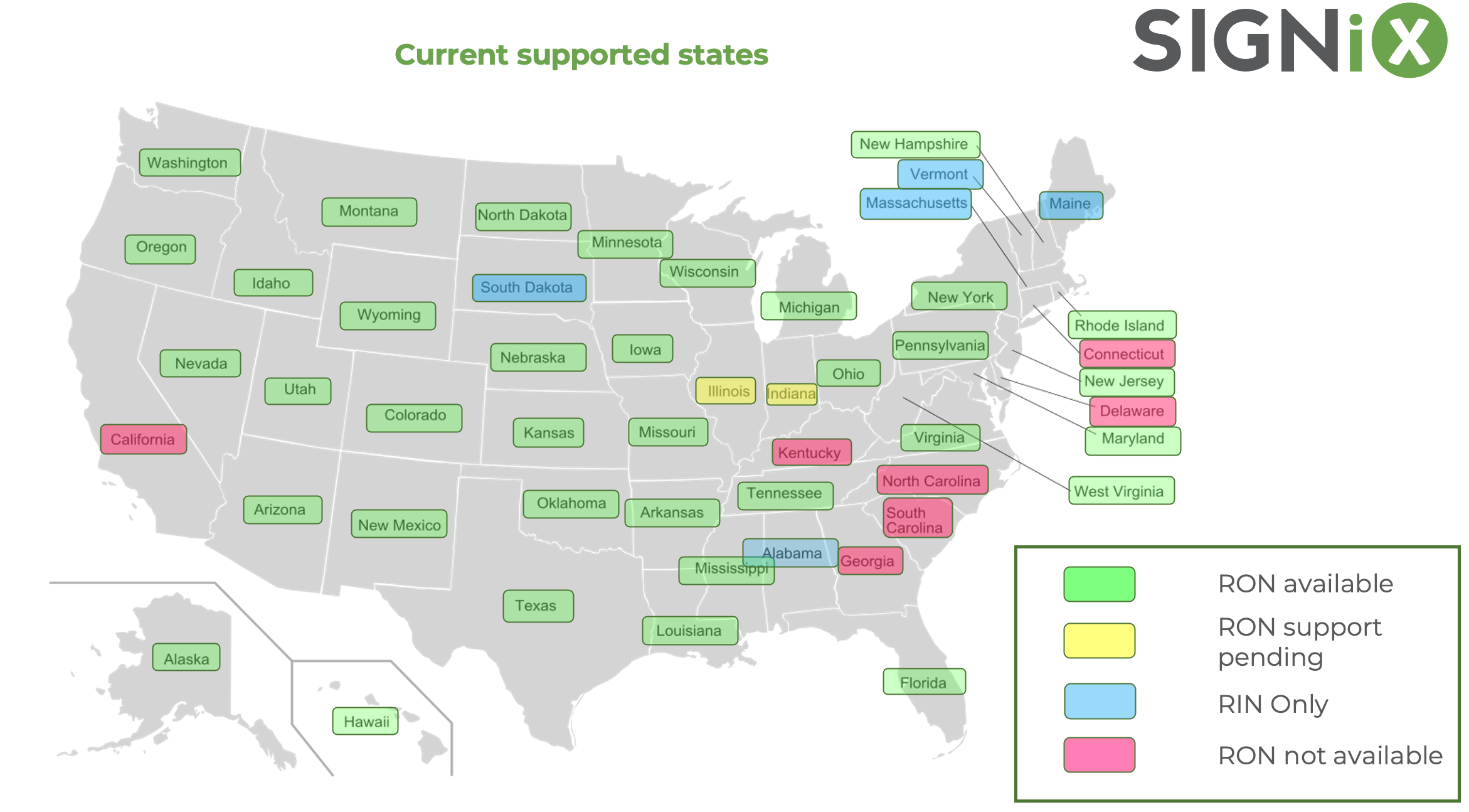 What States Allow Remote Online Notarization?