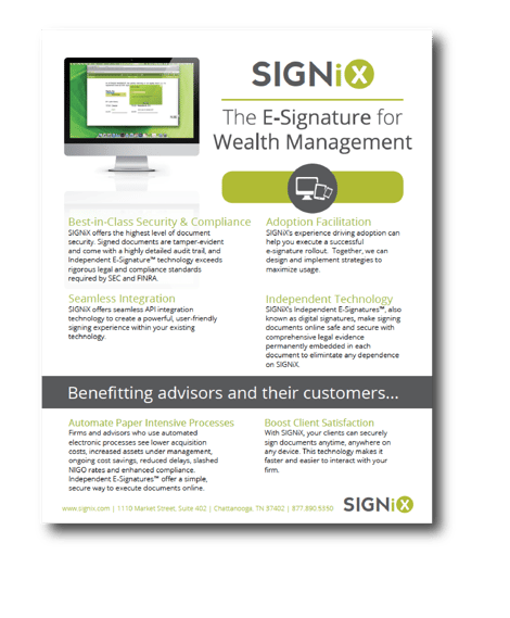 Digital Signature Fact Sheet Downloads | SIGNiX