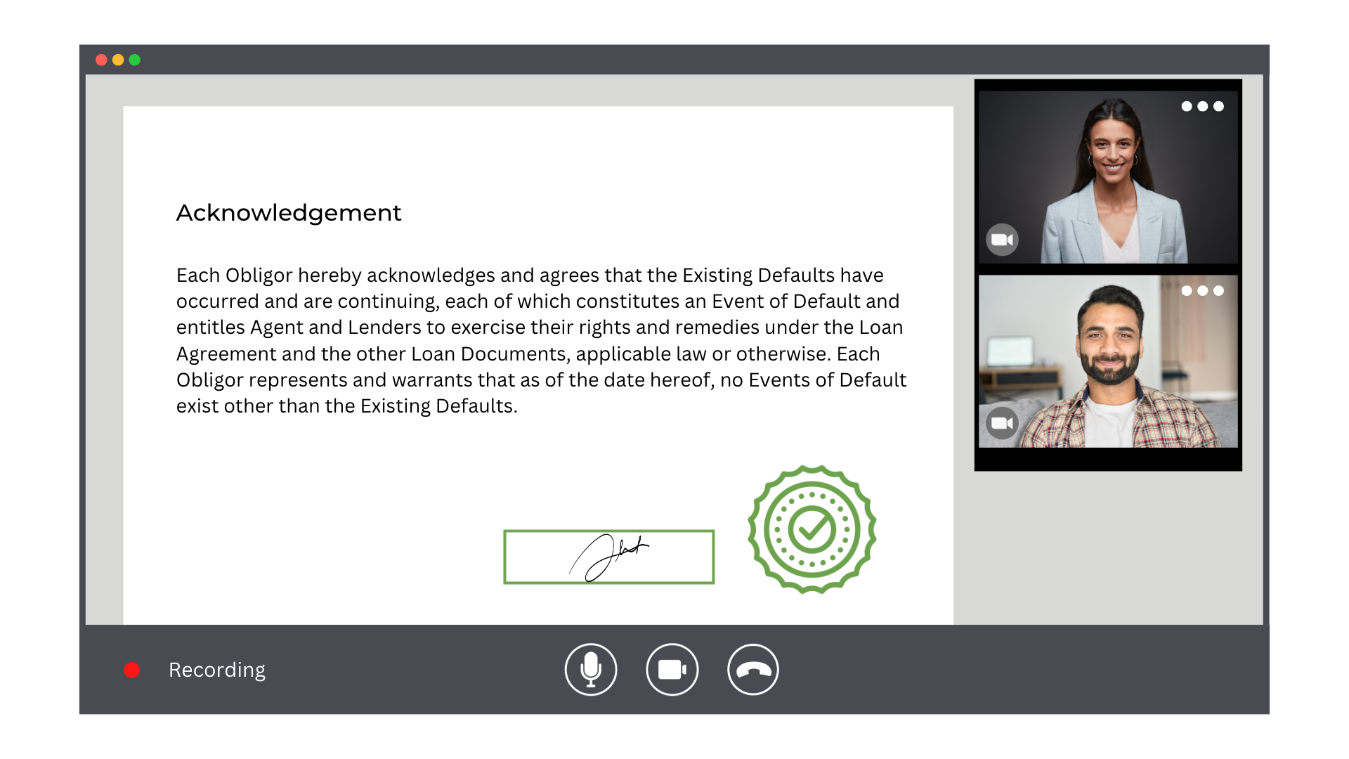 Digital Signatures and Remote Online Notarization